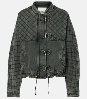 Isabel Marant Étoile Celiany Quilted Denim Jacket - Grey