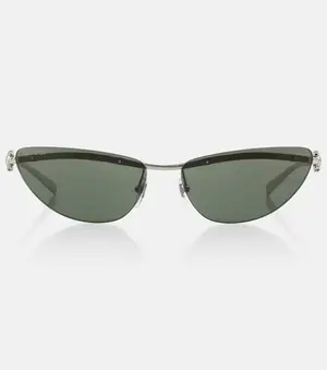 Gucci Horsebit Cat-eye Sunglasses - Silver
