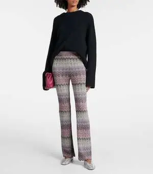 Missoni Zigzag High-rise Flared Pants - Multicoloured
