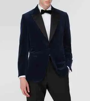Brioni Satin-trimmed Cotton Velvet Tuxedo Jacket