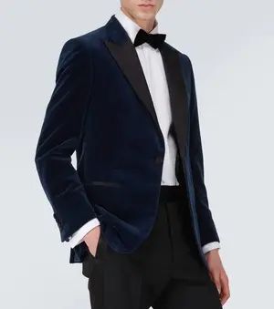 Brioni Satin-trimmed Cotton Velvet Tuxedo Jacket