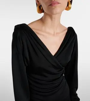 Khaite Fable Draped Maxi Dress