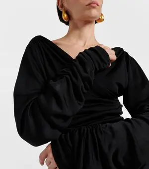 Khaite Fable Draped Maxi Dress