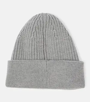 Loewe Logo Wool Beanie - Grey