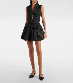 PATOU Ruched Taffeta Top