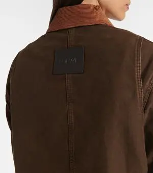 Loewe Suede-trimmed Cotton Blouson