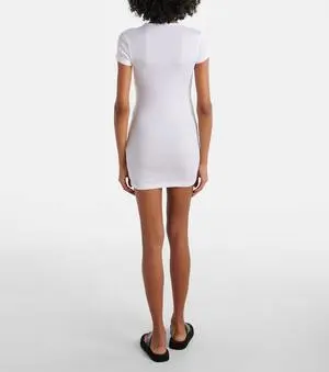 Wardrobe.NYC Cotton Jersey Mini Dress