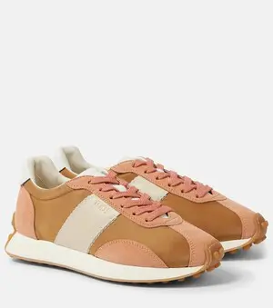 TOD'S Suede And Technical Sneakers - Multicoloured
