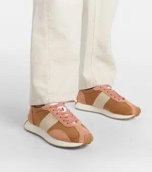 TOD'S Suede And Technical Sneakers - Multicoloured