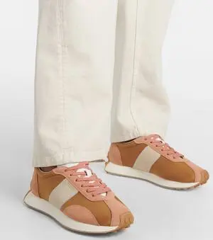 TOD'S Suede And Technical Sneakers - Multicoloured