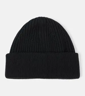 Loewe Logo Wool Beanie - Black