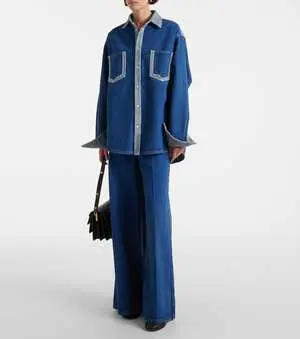 Marni Logo Wide-leg Jeans