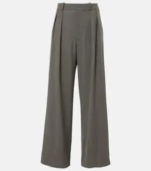 Wardrobe.NYC High-rise Wide-leg Wool Pants - Black