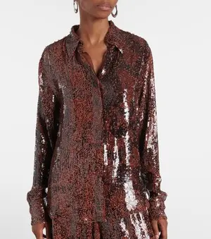 Dries Van Noten Sequined Shirt