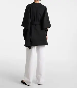 Wardrobe.NYC Belted Cotton Cape