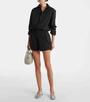 Wardrobe.NYC Cotton-blend Shorts - Black