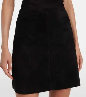 Stouls Lucie Mini Leather Skirt - Black