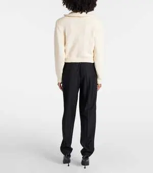 Magda Butrym Cropped Polo Sweater