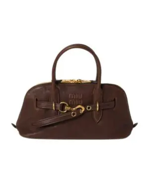 Miu Miu Nappa Leather Top-handle Bag - Briarwood