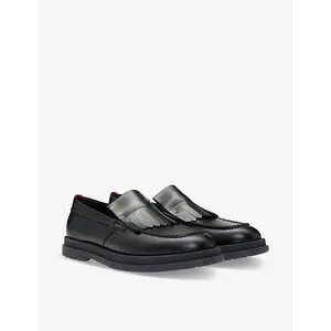 Hugo Tassel-embellished Leather Moccasins