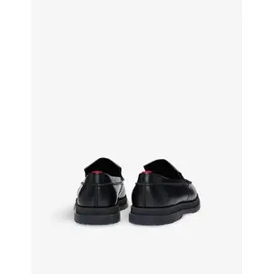 Hugo Tassel-embellished Leather Moccasins