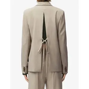 Loewe Split-back Single-breasted Wool-blend Blazer
