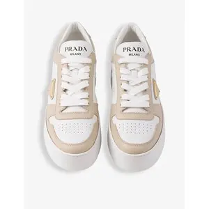 Prada Platform-sole Leather Trainers