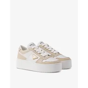 Prada Platform-sole Leather Trainers