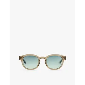 MESSYWEEKEND Bille Square-frame Sunglasses - Bottle/green