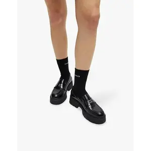 Hugo Stacked-logo Chunky Loafers