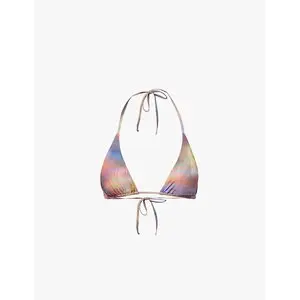 GRACEJACOB Stormi Graphic-print Bikini Top - Multi