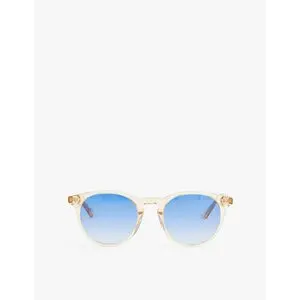 MESSYWEEKEND Round-frame Acetate Sunglasses - Champagne/blue