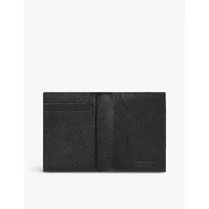 Montblanc Sartorial Logo-embellished Grained-leather Card Holder