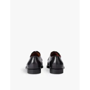 Zegna Leather Derby Shoes - Black