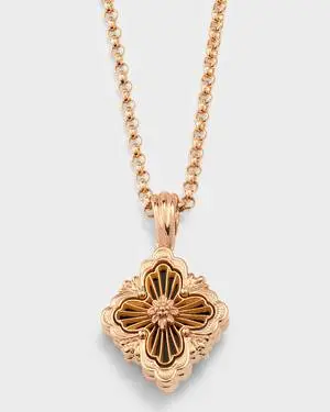 Buccellati 18k Pink Gold Onyx Pendant Necklace - One-color