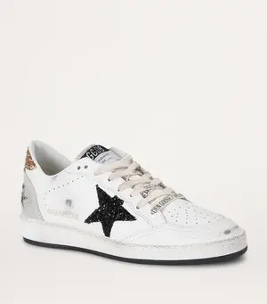 GOLDEN GOOSE Ball Star Leather Sneakers - White