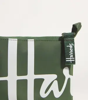 Harrods Logo Pocket Shopper Bag - Green