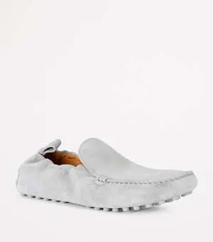 TOD'S Suede Gommino Driving Shoes - Grey