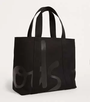 Harrods Cotton Logo Tote - Black