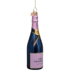 Harrods Glass Champagne Tree Decoration