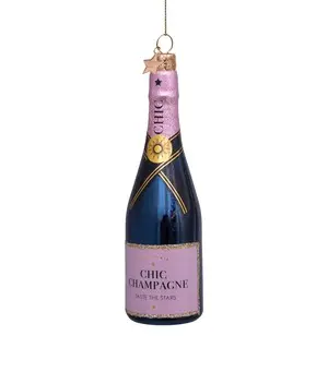 Harrods Glass Champagne Tree Decoration