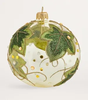 Harrods Glass Ivy Bauble