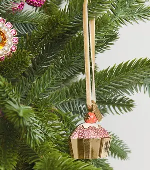 JOANNA BUCHANAN Crystal-embellished Cupcake Tree Decoration