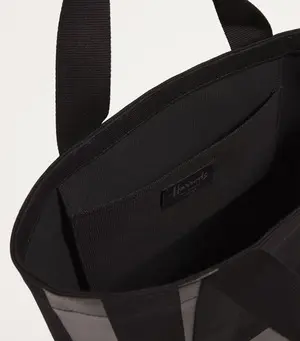 Harrods Mini Cotton Logo Tote - Black