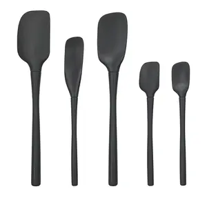 TOVOLO Flex-core Silicone 5-piece Spatula Set - Black