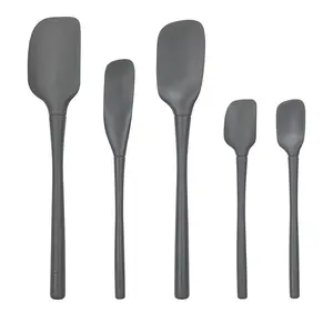 TOVOLO Flex-core Silicone 5-piece Spatula Set - Charcoal