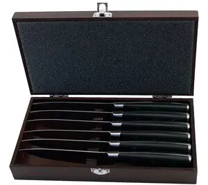 BERGHOFF Classico 6-piece Steak Knife Set With Den Case