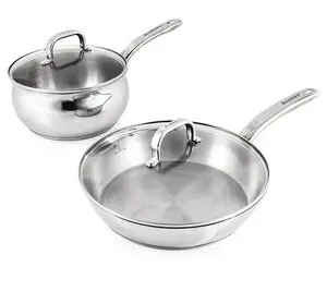 BERGHOFF Belly Shape 7pc 18/10 Ss Cookware Set