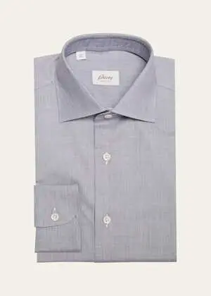 Brioni Cotton Chambray Dress Shirt