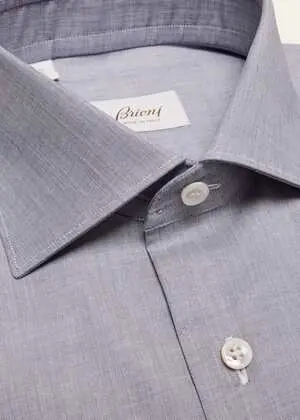 Brioni Cotton Chambray Dress Shirt